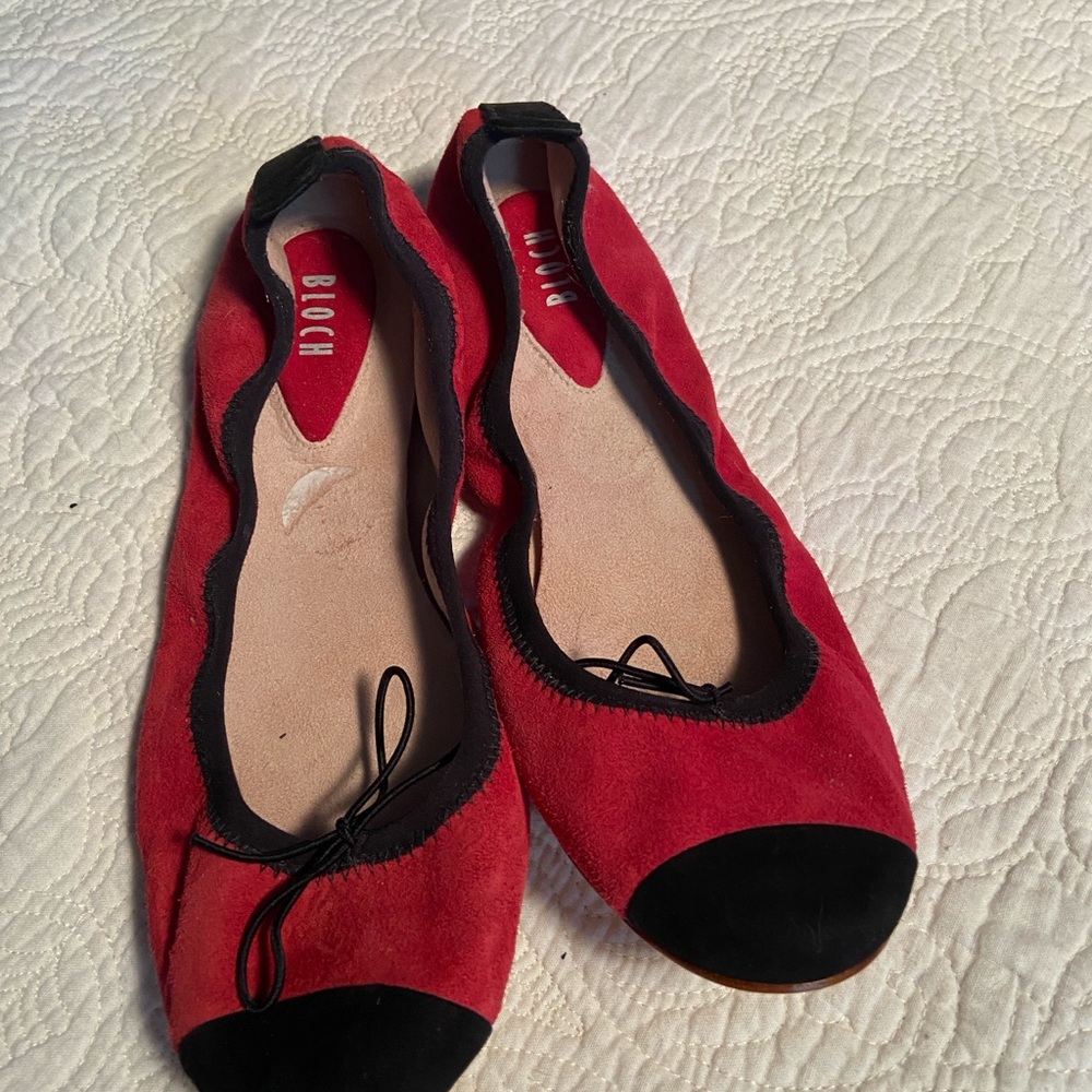 Original Bloch Genuine Turn Shoe. Leather. Leather Fl… - Gem